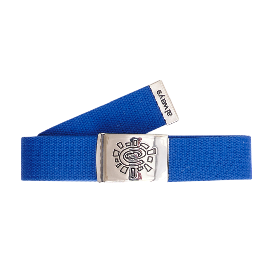 embossed silver buckle @sun belt - royal blue – always do what you ...