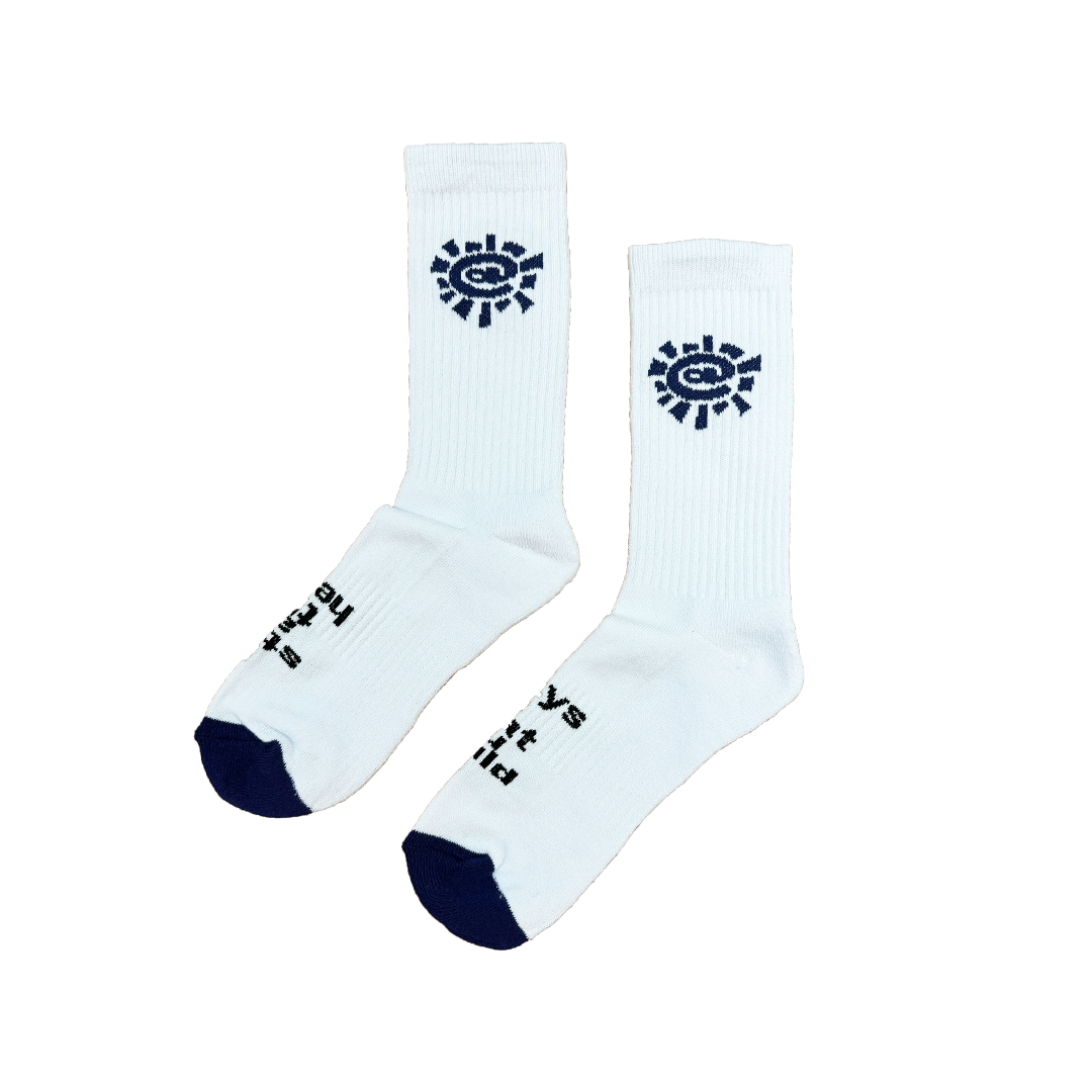 solid @sun - navy / white sock – always do what you should do