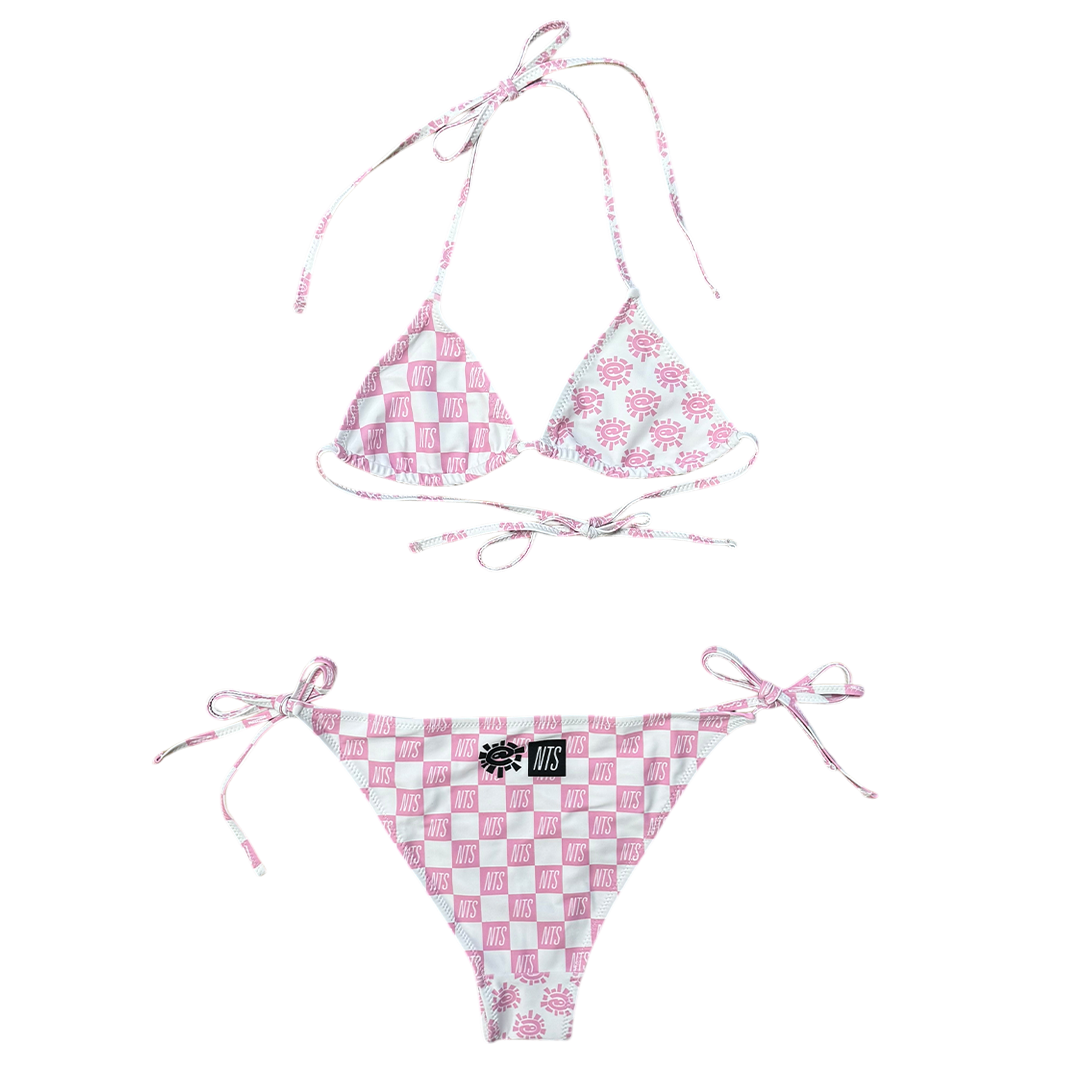 nts x adwysd bikini - pink/white – always do what you should do