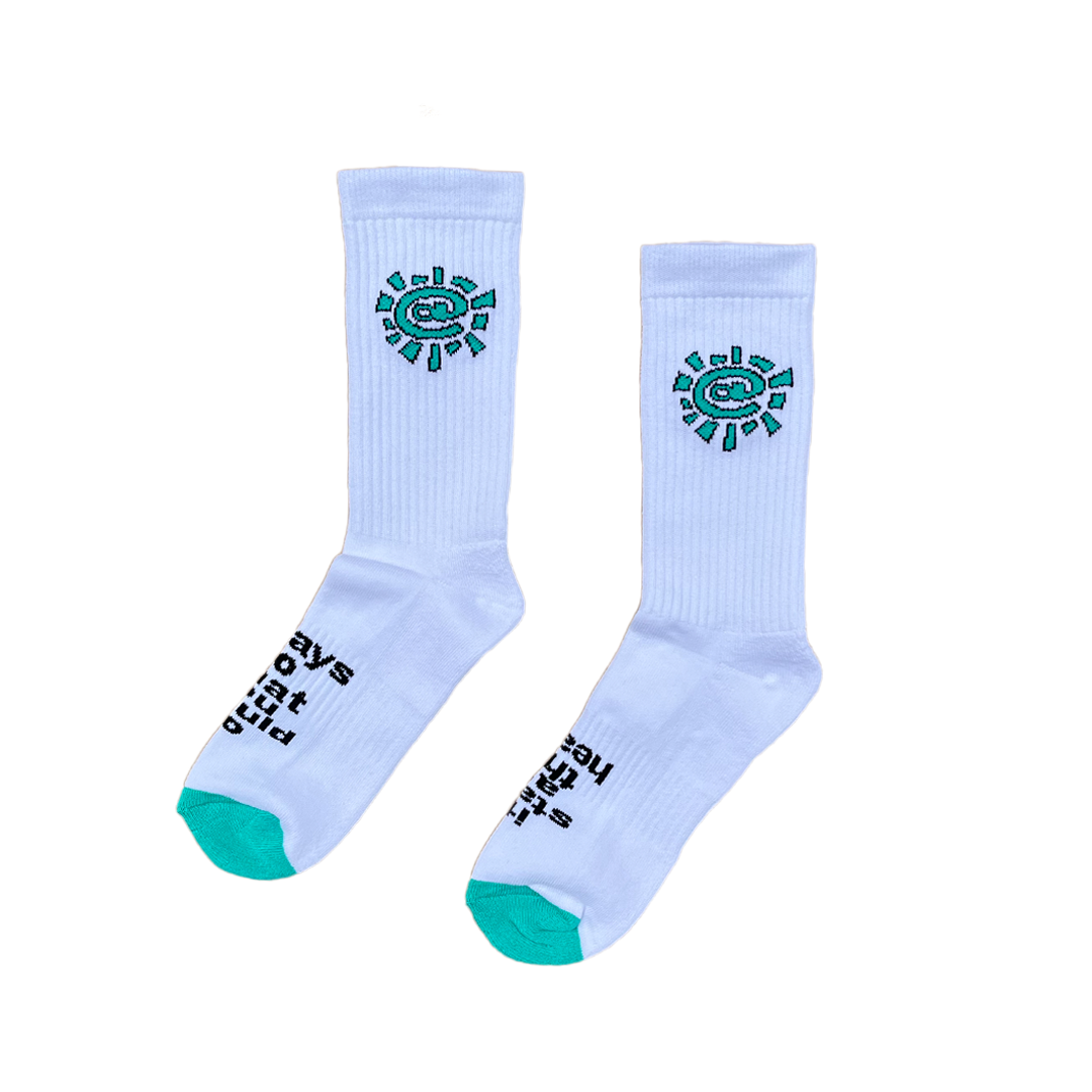 @ sun sock - omanu blue/white – always do what you should do